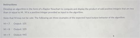 Solved Instructions Develop An Algorithm In The Form Of A Chegg