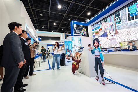 웅진씽크빅 링고시티 KMF 2024 행사서 미래 교육기술 선봬