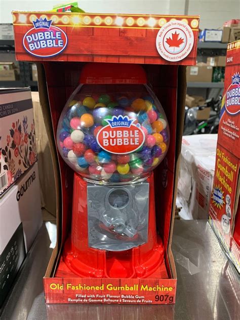 Dubble Bubble Old Fashioned Gumball Machine Filled With Fruit Flavored Gum