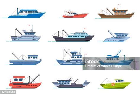 漁人船漁業商船漁業海船為海水航運海產品產業船隔離向量插圖集向量圖形及更多拖網漁船圖片 拖網漁船 水上交通工具 淡水釣魚 Istock