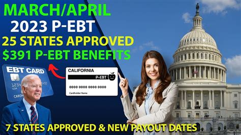 391 New 2023 P Ebt Update March April 25 States Approved New