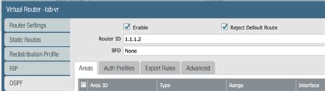 PANOS Configuring OSPF And Default Route Advertisement Learn IT By