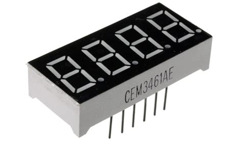 Display Multiplexado De 4 Digitos Catodo Comun 15x30mm Hi Fi Sac Perú
