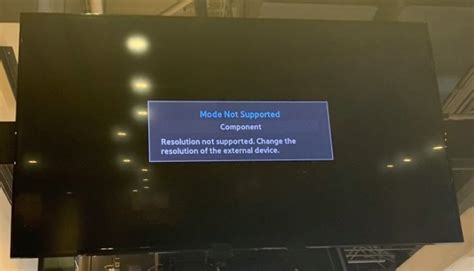 Mode Not Supported Message Upshow