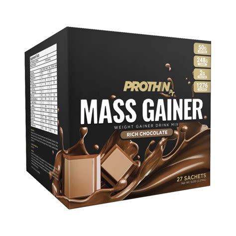 Prothin Mass Gainer Weight Gainer Drink Mix 27 Sachets 5lbs 2 27kg
