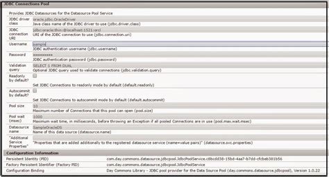 how to connect to oracle database using datasource pool from osgi