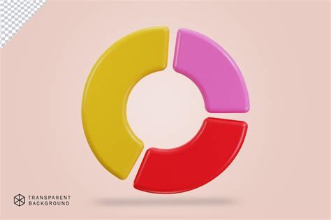 Premium Psd Pie Chart Icon Isolated On 3d Render Illustration