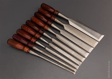 Mint Set Of 9 Stanley No 720 Chisels 106681 Jim Bode Tools