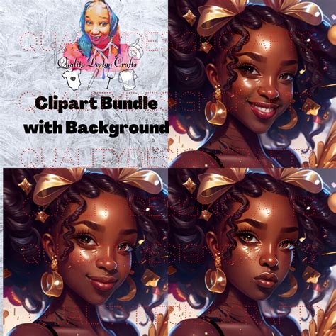 Beautiful Black Girl Magic Melanin Black Woman Png Afro Etsy