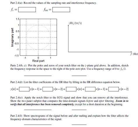 24 Notch Filter Removes Sinusoidal Interference The