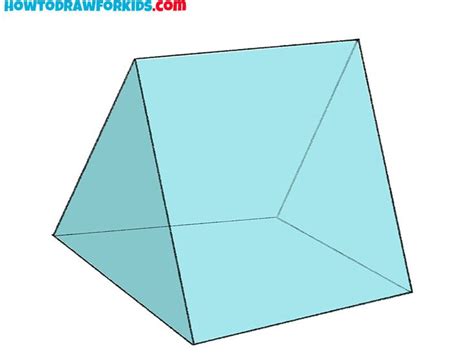 Triangular Prism Drawing Guide Triangular Prism Drawing Tutorial
