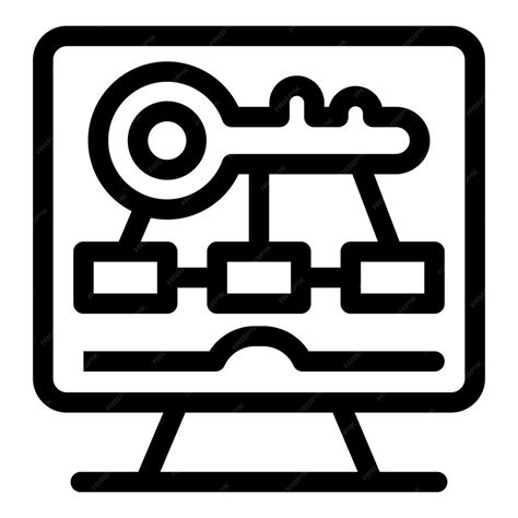 Premium Vector Computer Showing Key Unlocking Data Blocks On Screen