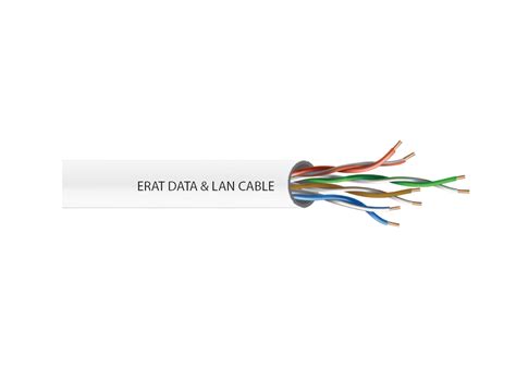 ქსელის კაბელი Erat Cat5e U Utp 24 Awg Pvc White 305m Box Klg