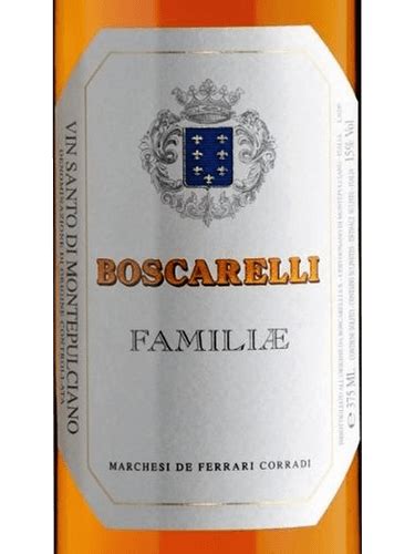 Boscarelli Vin Santo Di Montepulciano Familiae Vivino US