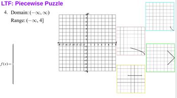 Answered Given The Range And Domain Graph The Piecewise Function Match The Puzzles And Give