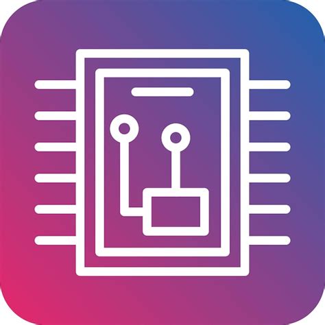 Premium Vector Microchip Icon Style