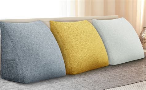 Lelefido Wedge Pillow Headboard Reading Pillow Triangular