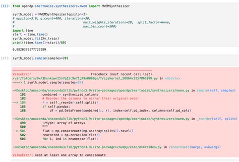 Simple Sample Form Mwem Not Working · Issue 453 · Opendpsmartnoise