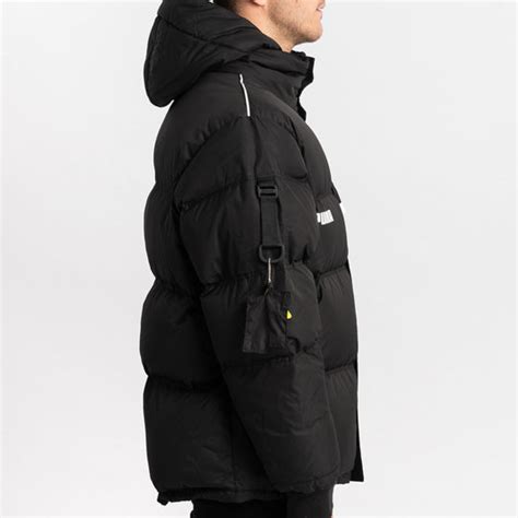 puma x ader error down puffer coat black white 595534 01 kicks crew
