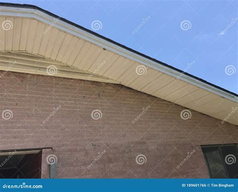 Algae And Scum Build Up On Side Of Brick Home Stock Photo Image Of Building Clean