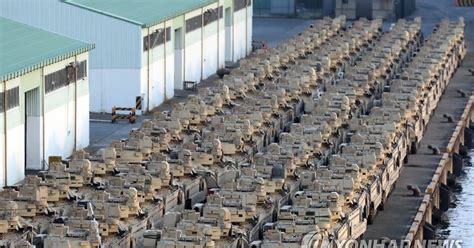 부산항 도착한 미군 제3기갑 불독여단