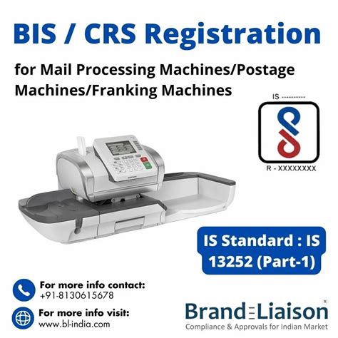 Bis Registration For Mail Processing Machinespostage Machinesfranking