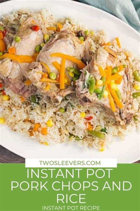 Instant Pot Pork Chops And Rice Recipe