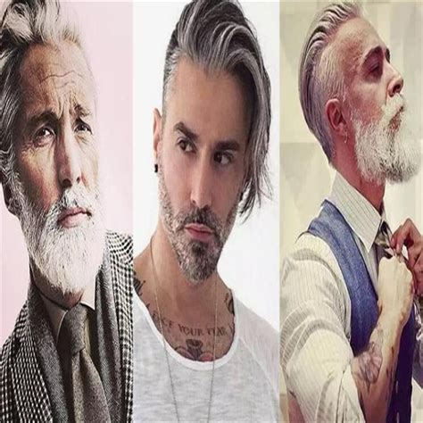 Ash Grey Long Hair Men Cores De Cabelo Masculino Para Inspirar