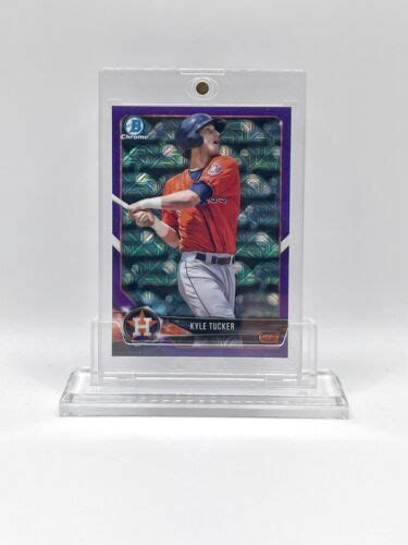 Kyle Tucker 2018 Bowman Chrome RARE 250 PURPLE MOJO Refractor Rookie