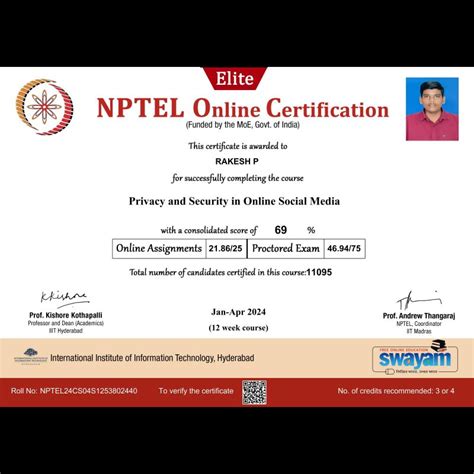 Rakesh P On Linkedin Privacy Security Cybersecurity Nptel Onlinemedia Dataprotection…
