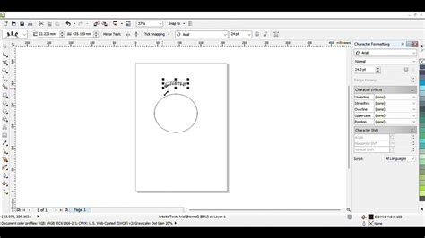 create text in a round shape using text path in coreldraw youtube
