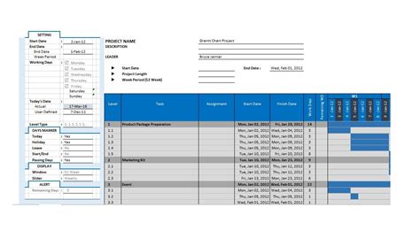 Excel Gantt Chart Template