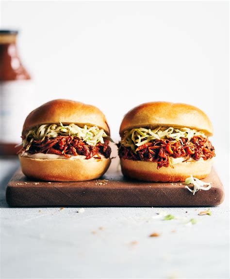 Bbq Pulled Mushroom Sandwiches Evergreen Kitchen Vegan Gluten Free