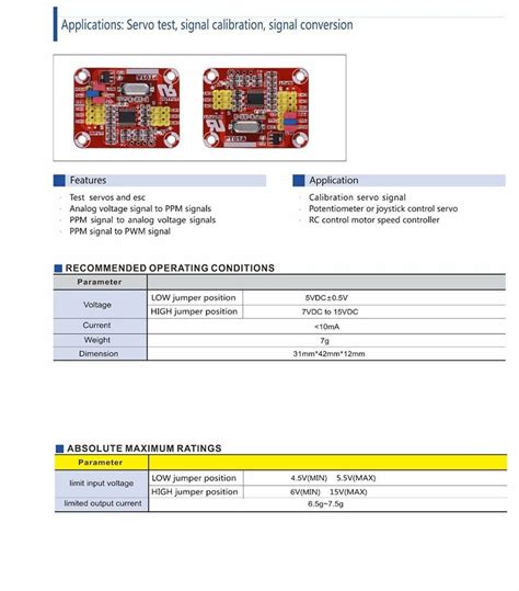 Pt01a Pulse Signal To Analog Voltagepwm Multifunction Servo Signal Converter