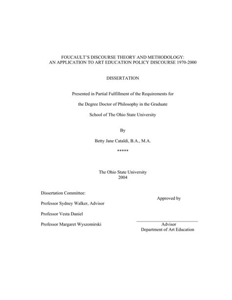 Foucault`s Discourse Theory And Methodology An