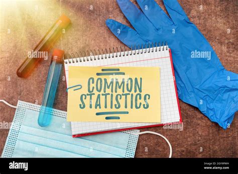 Writing Displaying Text Common Statistics Business Showcase Used To
