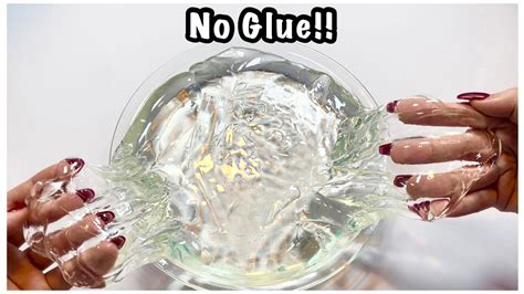 How To Make Super Easy No Glue Clear Slime Under 5 Minutes YouTube