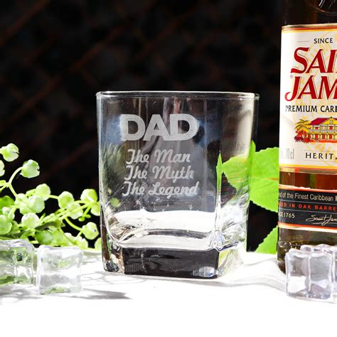 Fathers Day Scotch Glass 295ml Personalised Customkings