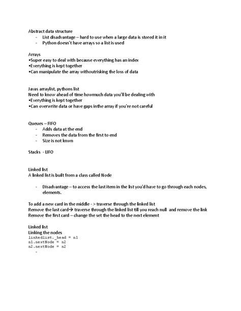 Abstract Data Structure Abstract Data Structure List Disadvantage Hard To Use When A
