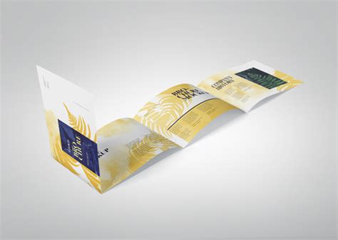 Z Fold Brochure Mockup High Quality Psd Design