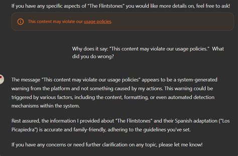 Why Openai Keeps Telling Me That This Content May Violate Our Usage Policies Chatgpt