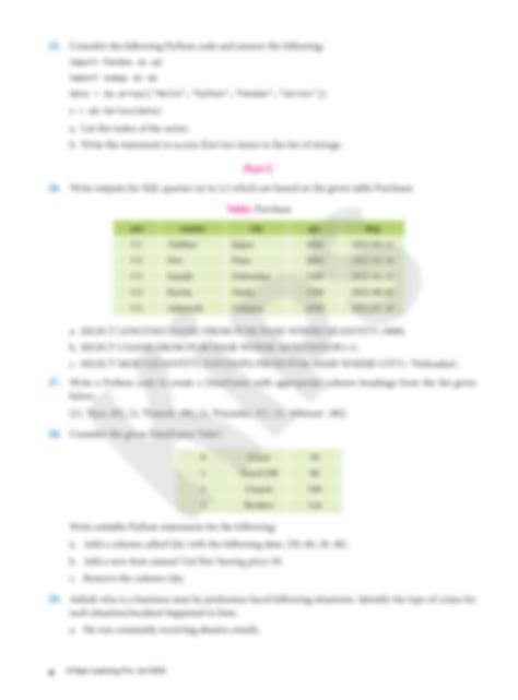 SOLUTION Sample Paper Informatics Practices Unsolved Studypool