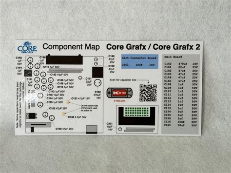 Component Map For Nec Pc Engine Core Grafx 1 And 2