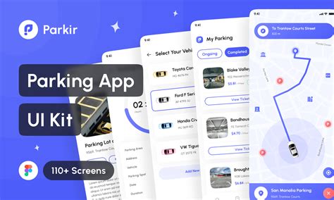 Parkir Parking App UI Kit Figma