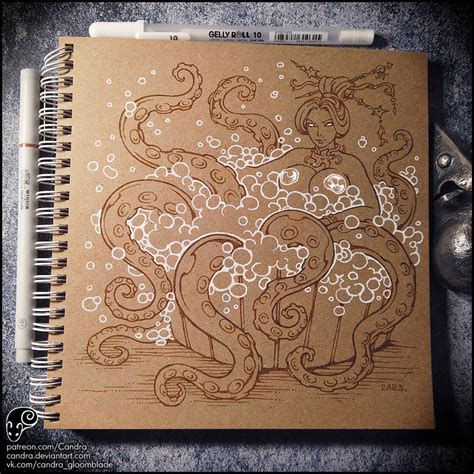 Sketchbook Tako Nyobo In The Bath Sfw By Candra On Deviantart