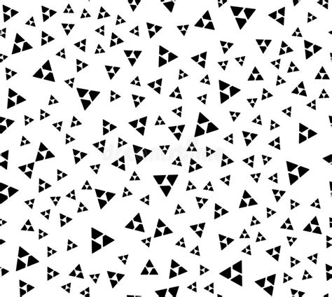 Seamless Pattern With Random Segmented Triangles Abstract Mon Stock Vector Illustration Of