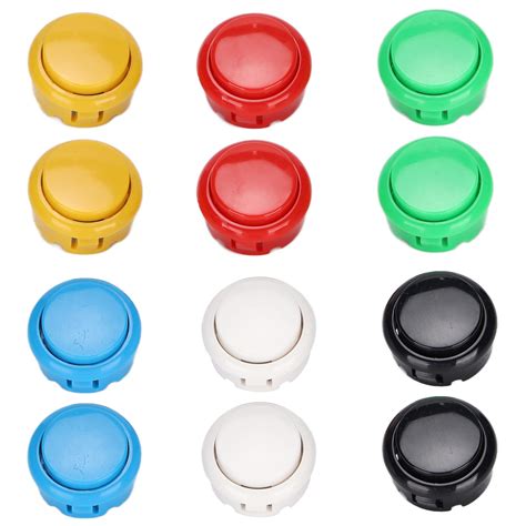 Arcade 30mm Push Buttons Qm070919 12pcs Arcade Joystick Game Console