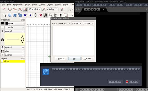 Setting The Ipe Text Editor Default Size Or Use External Editor Tex