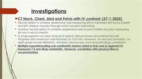 Tubulovillous Adenoma A Tumor Board Presentation Pptx