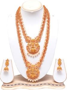 Ethnicking Alloy Gold Plated Maroon Jewellery Set Price In India Buy Ethnicking Alloy Gold